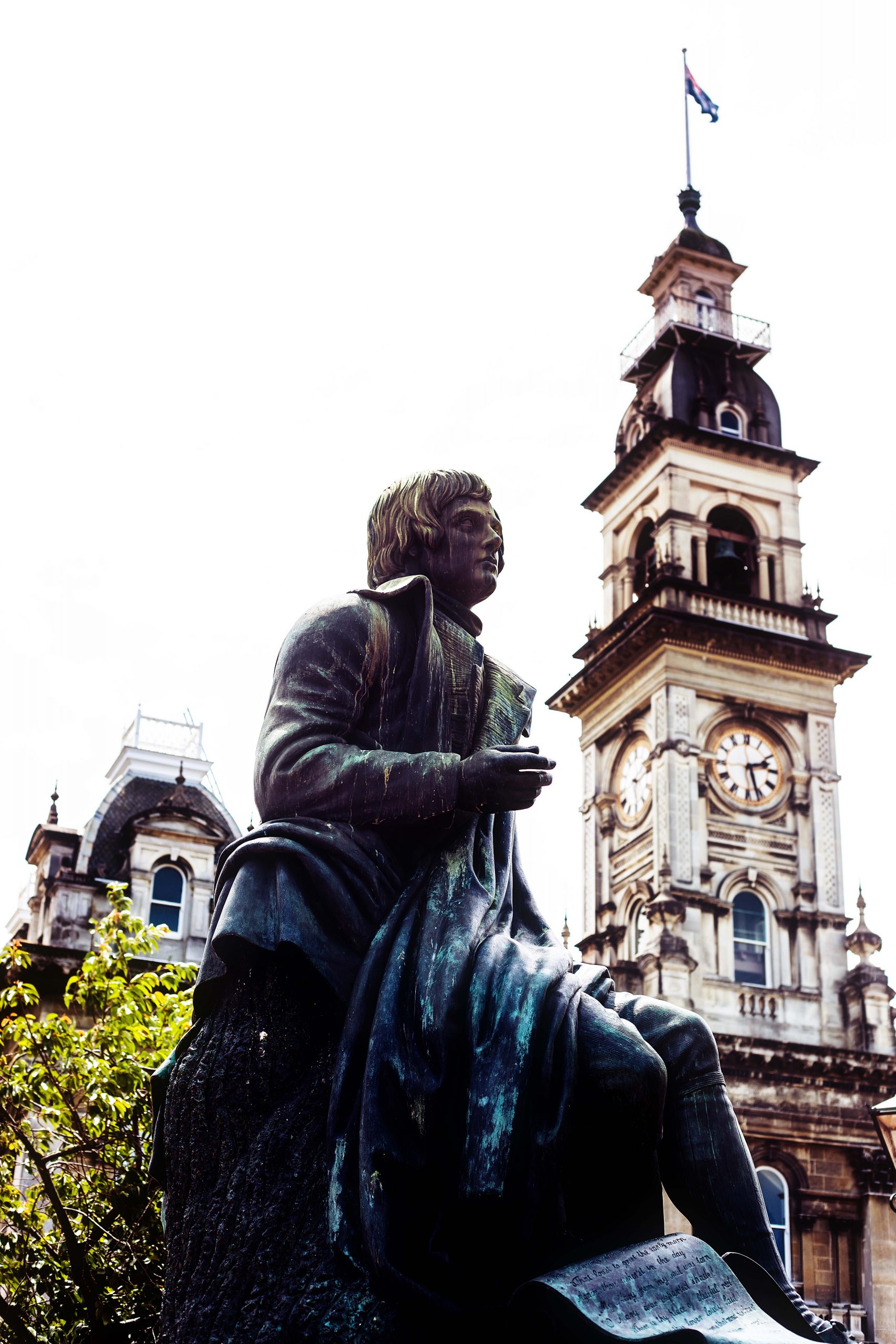 Robbie Burns Statue - ... from a Small City