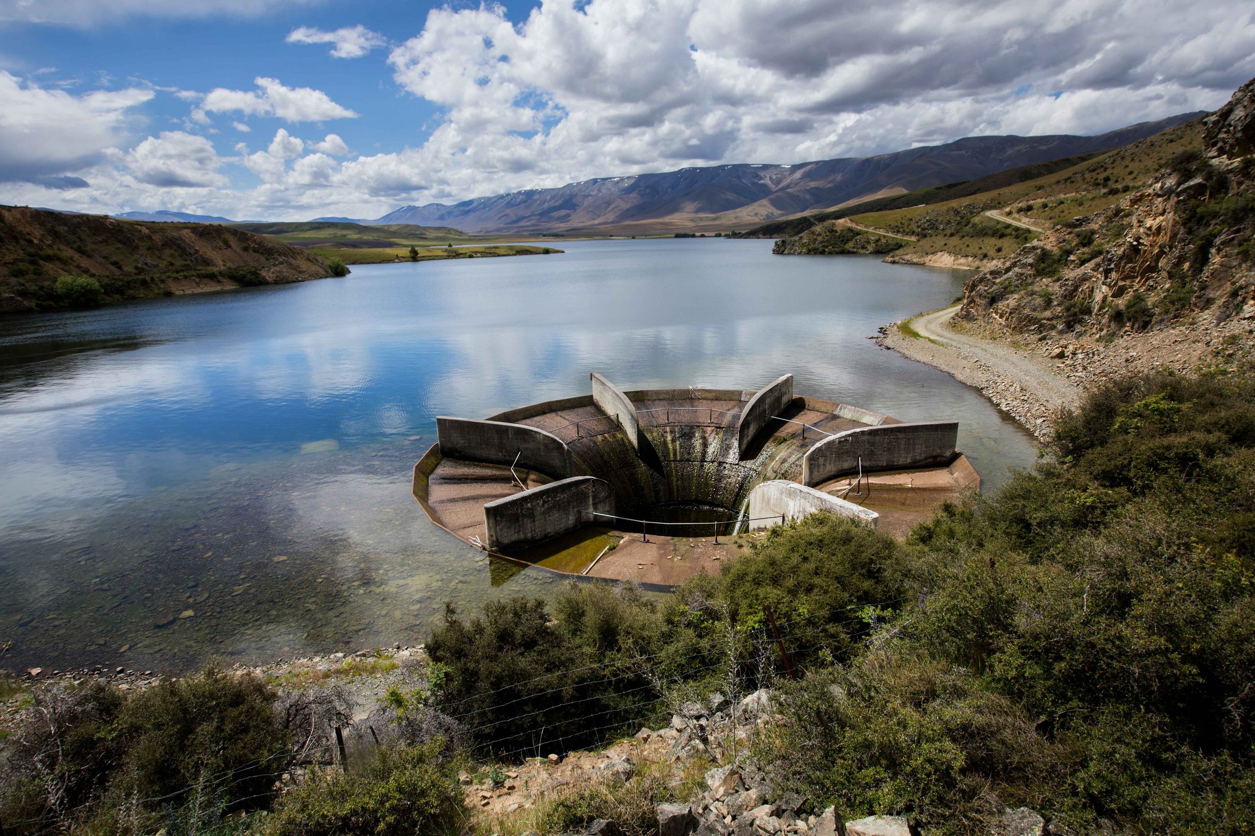 Falls Dam At Fiddlers Flat - ... from a Small City