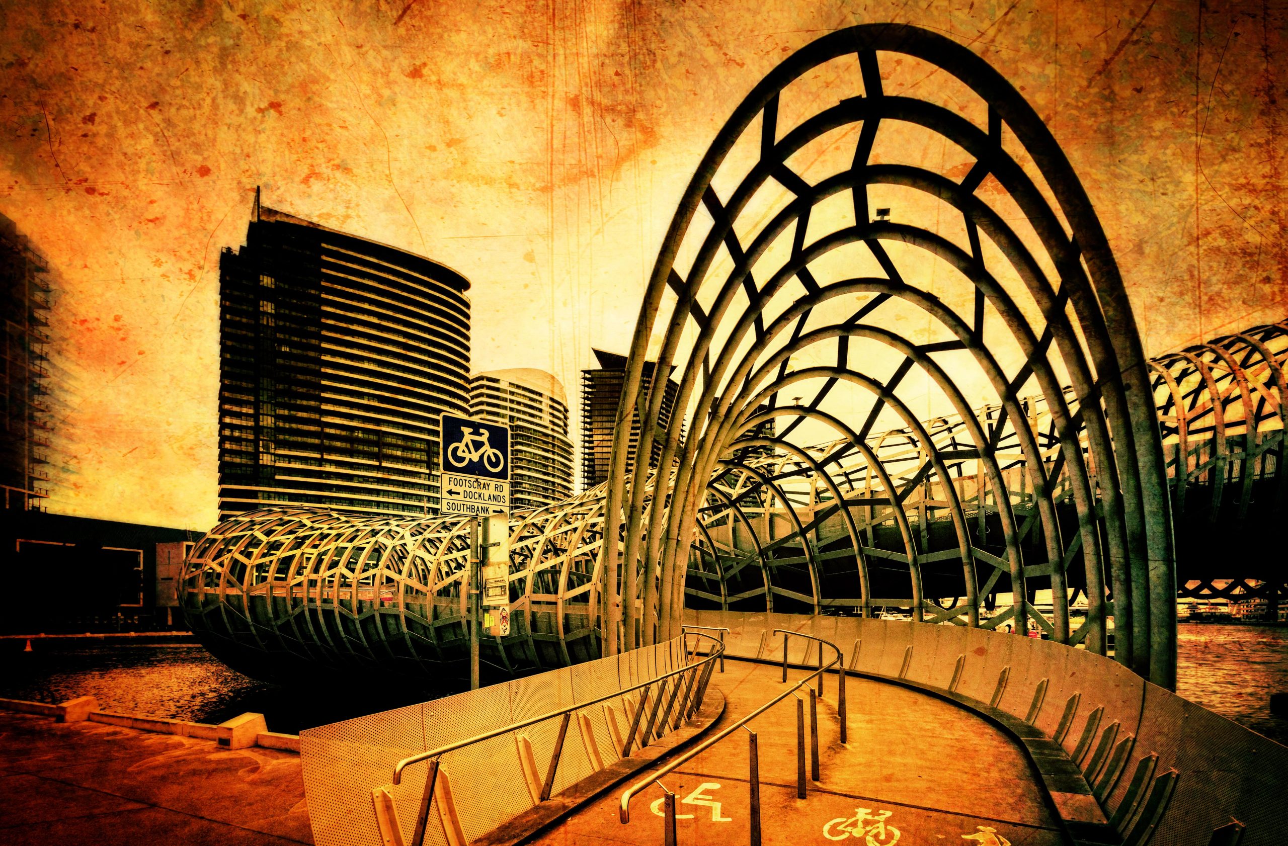 Melbourne's Webb Street Bridge - ... from a Small City
